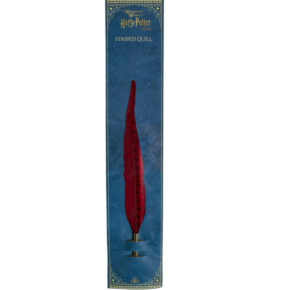 Universal Studio | Office | Universal Studios Harry Potter Red Striped Feather Quill Pen | Poshmark